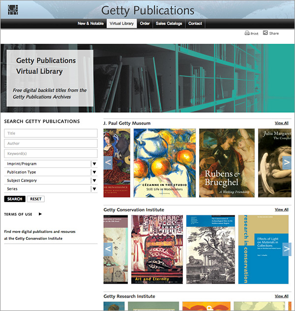 New Virtual Library Offers over 250 Art Books for Free Download | Getty ...